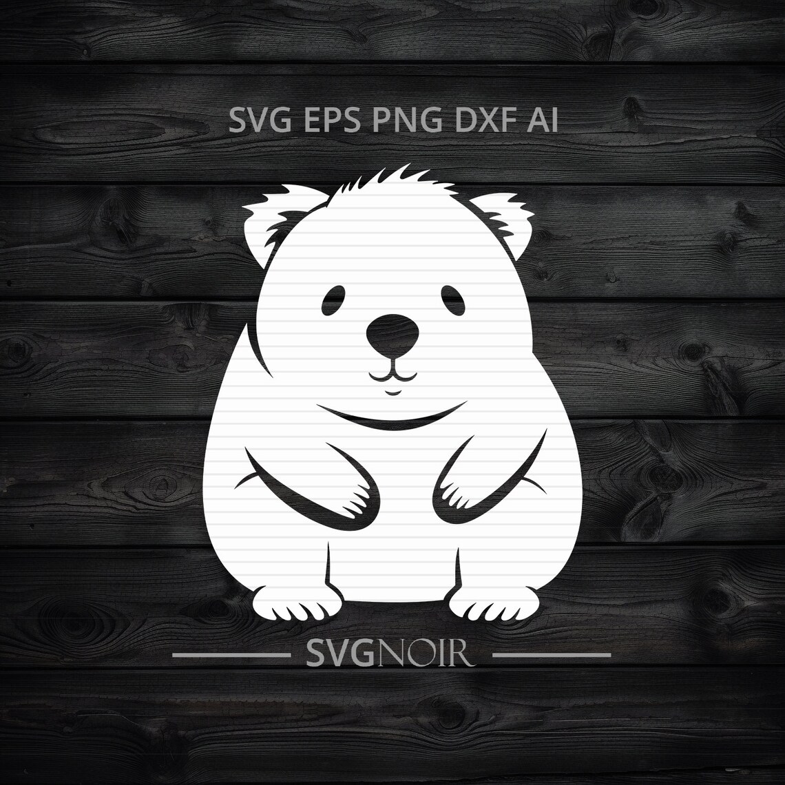 Baby Wombat Svg PNG EPS Dxf SVG Ai - Etsy