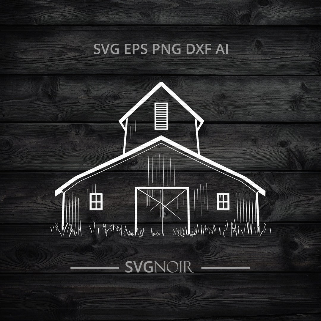 Barn Farm Svg PNG EPS Dxf SVG Ai - Etsy