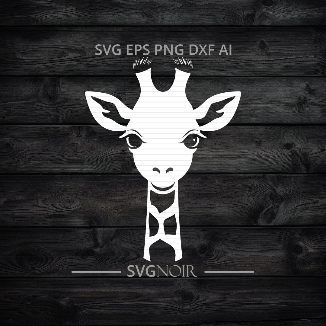 Giraffe Baby Vector Clipart in SVG, Ai, DXF, Eps, PNG Cricut ...