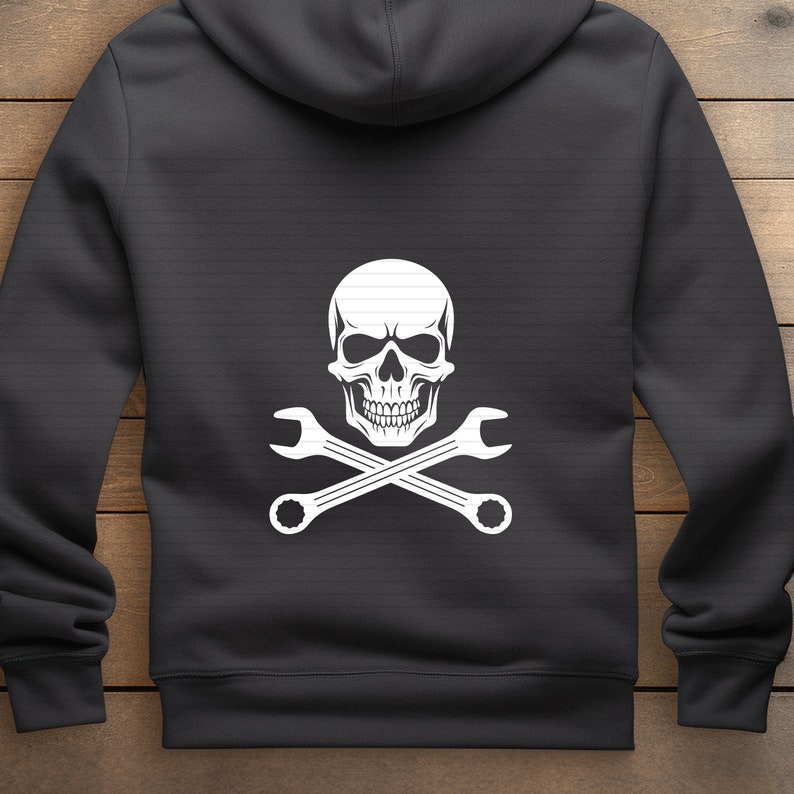 Skull Crossbones Wrenches/spanners Svg PNG EPS Dxf SVG Ai - Etsy