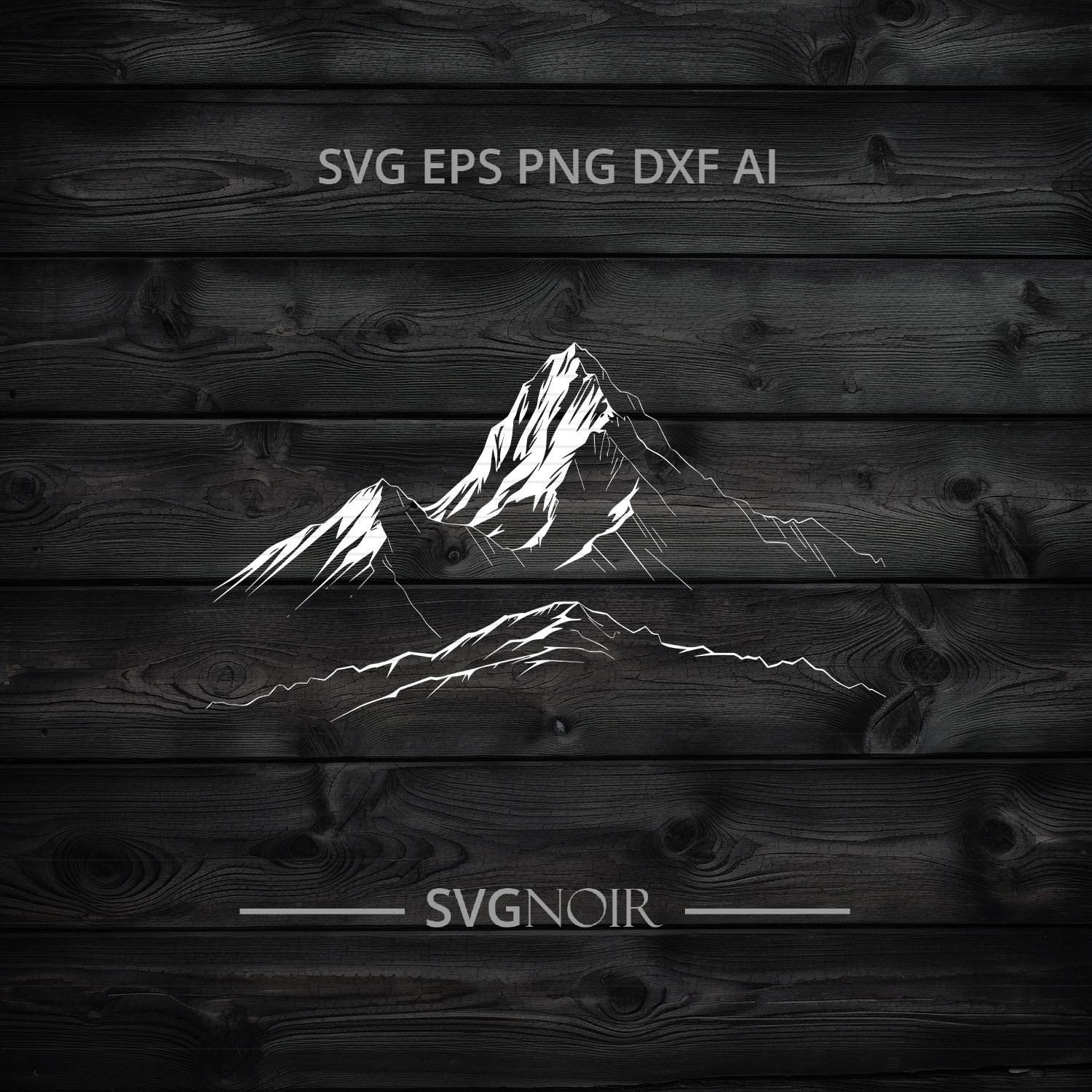 Mountain Range Svg PNG EPS Dxf SVG Ai - Etsy