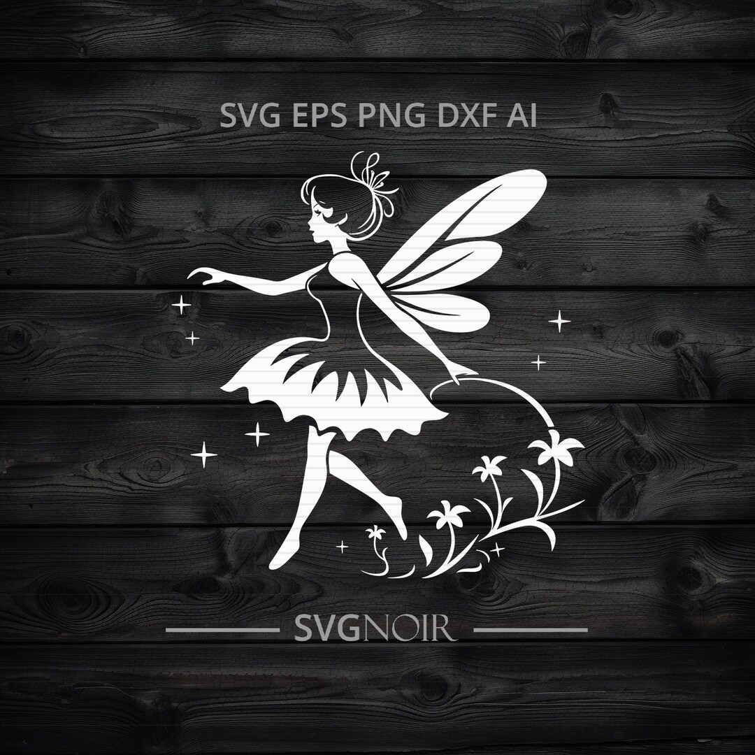 Fairy Svg PNG EPS Dxf SVG Ai - Etsy
