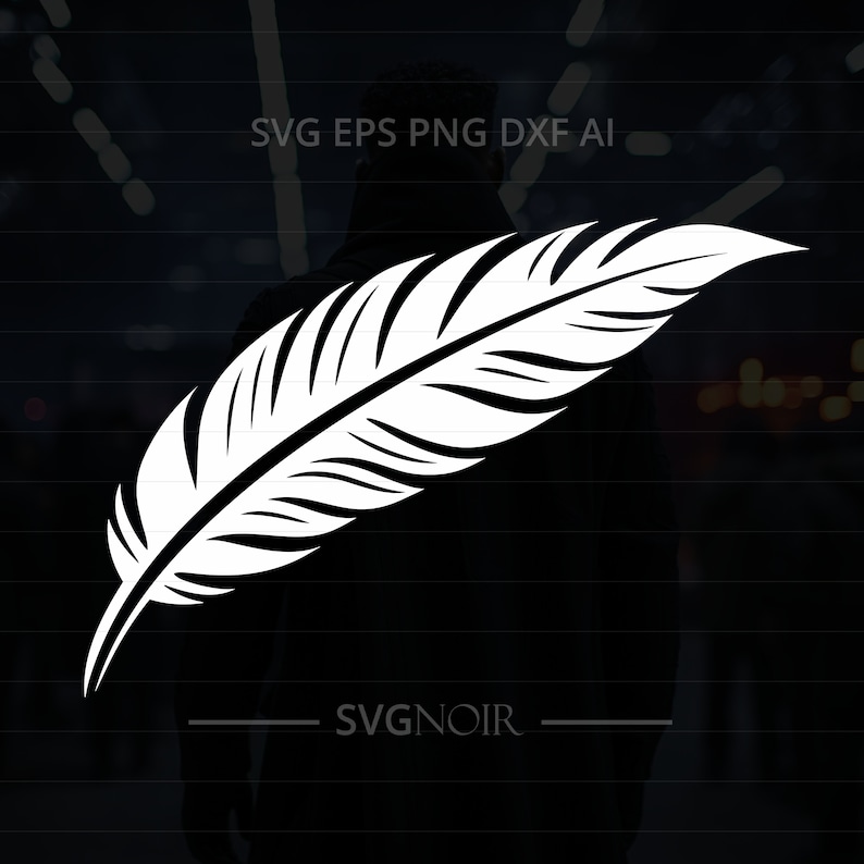 Feather Design Vector Clipart in SVG, Ai, DXF, Eps, PNG Cricut ...
