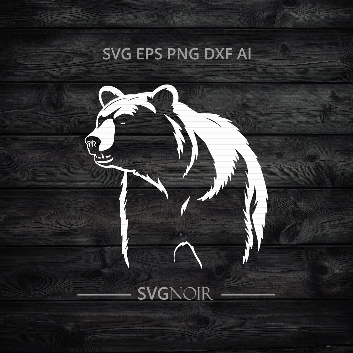 Black Bear Svg PNG EPS Dxf SVG Ai - Etsy Canada