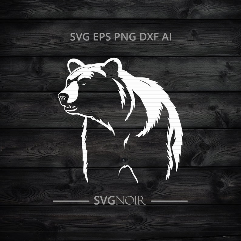 Black Bear Svg PNG EPS Dxf SVG Ai - Etsy Canada