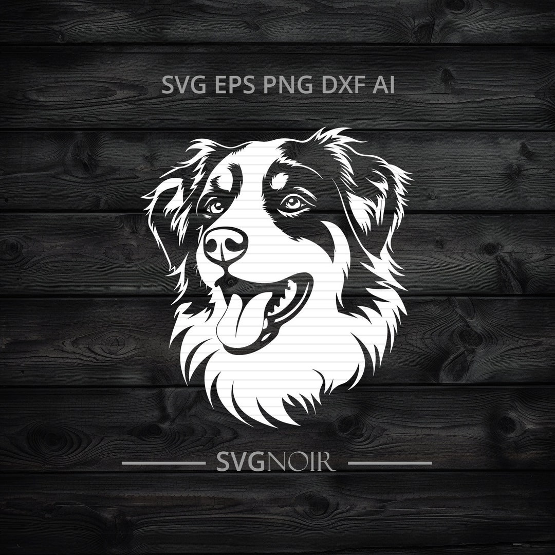 Australian Shepherd Dog Svg PNG EPS Dxf SVG Ai - Etsy
