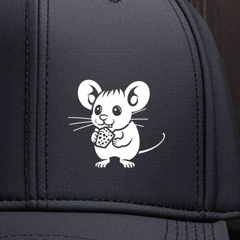 Mouse Nibbling Cheese Svg Vector Graphic PNG EPS Dxf SVG Ai Cricut ...