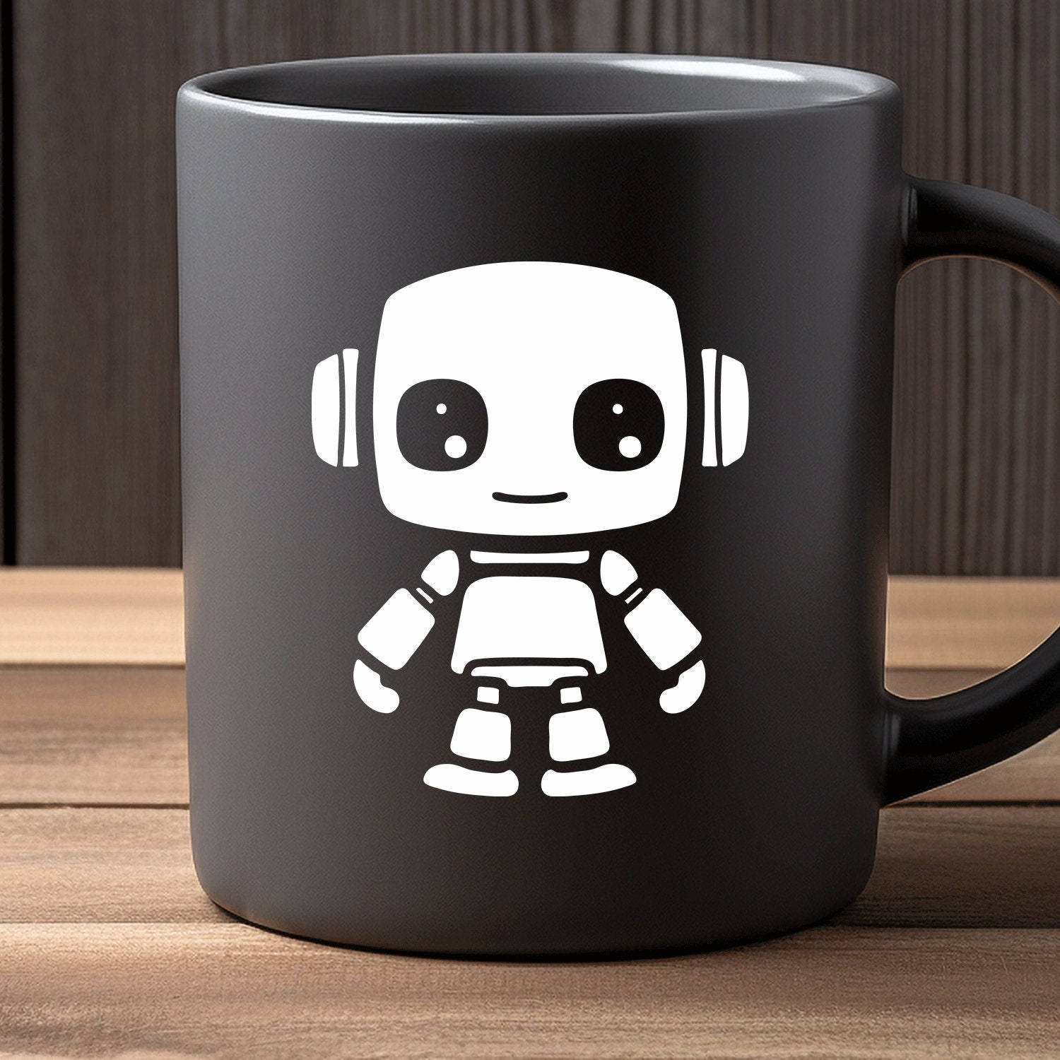 Cute Robot SVG - Etsy