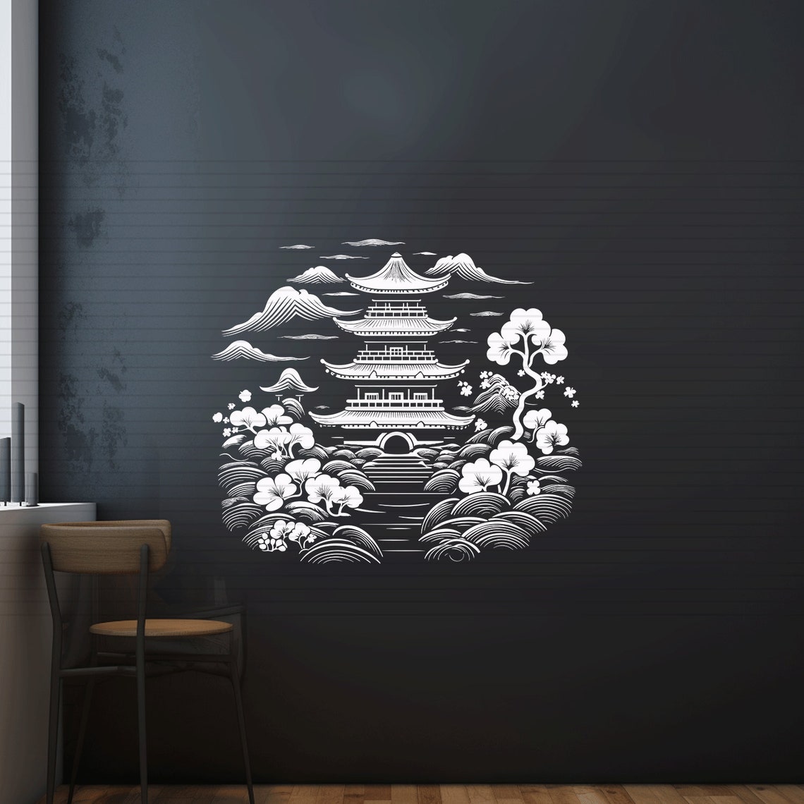 Japanese Temple Vector Clipart in SVG, Ai, DXF, Eps, PNG Cricut ...