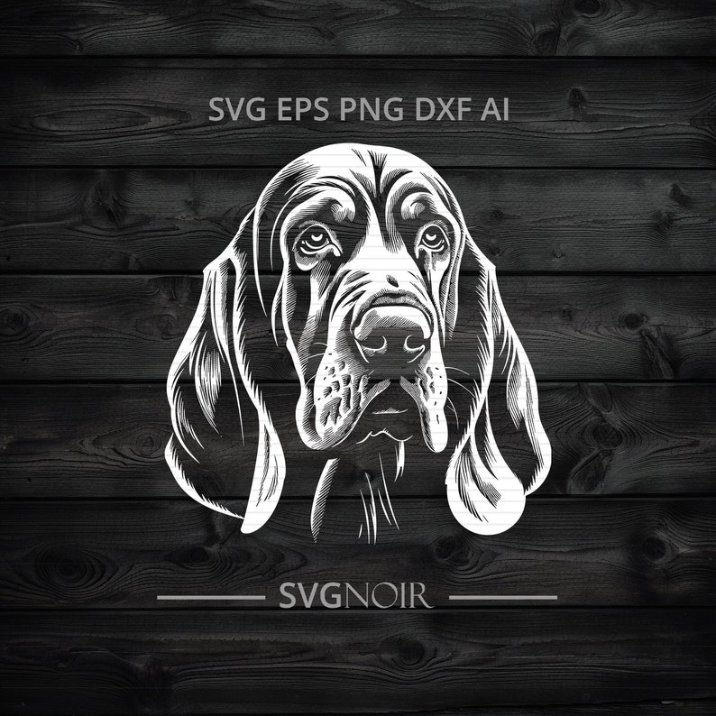 Bloodhound Svg PNG EPS Dxf SVG Ai - Etsy