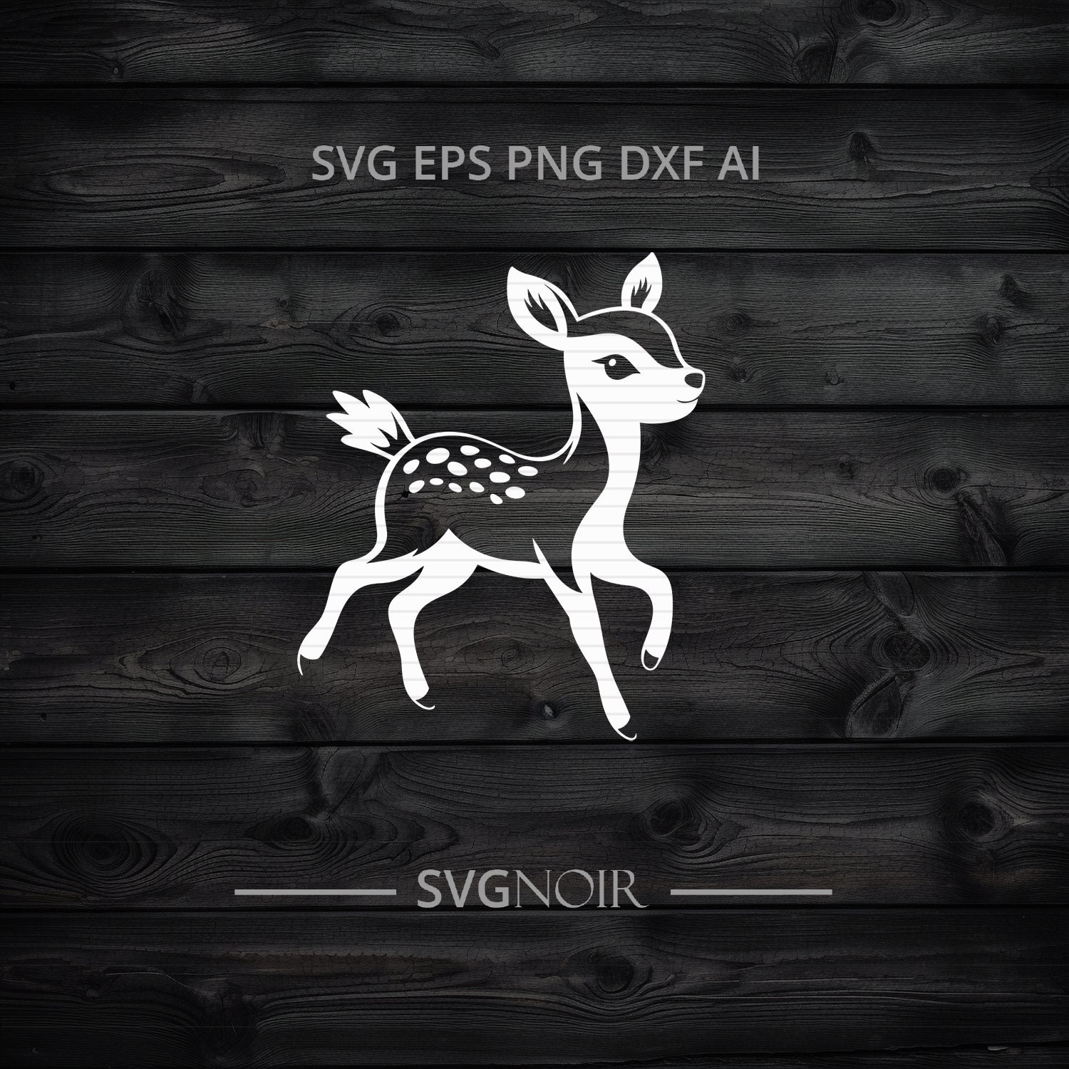 Prancing Little Deer Svg PNG EPS Dxf SVG Ai - Etsy
