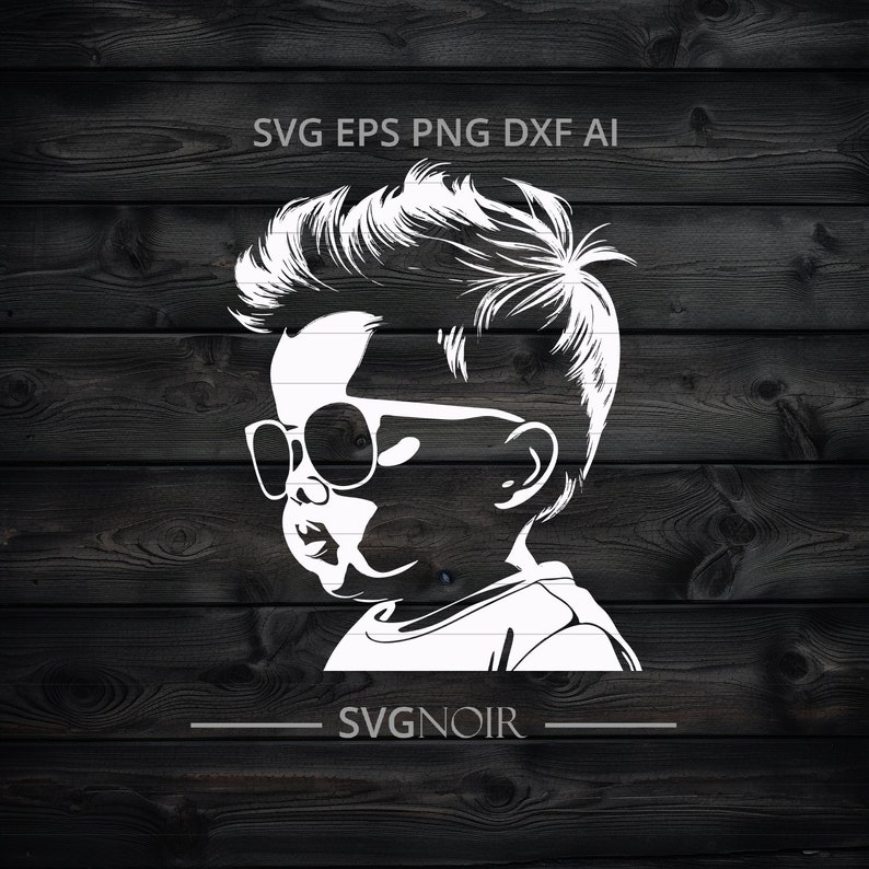 Cool Baby Vector Clipart en SVG, ai, DXF, eps, PNG / Cricut, Silhouette ...