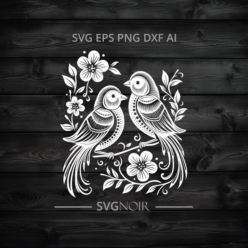 Boho Birds Svg PNG EPS Dxf SVG Ai - Etsy