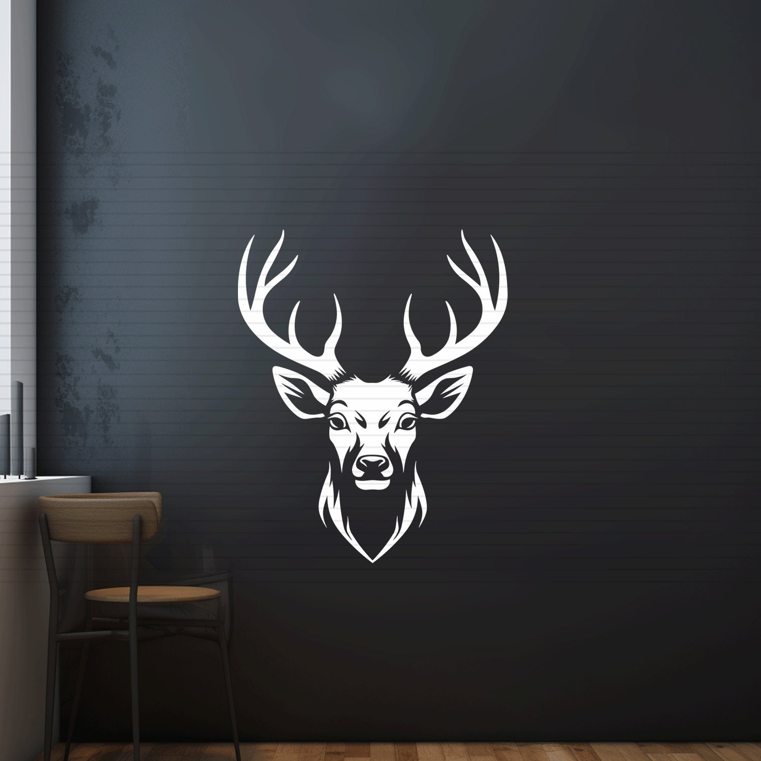 Majestic Stag Head Svg PNG EPS Dxf SVG Ai - Etsy