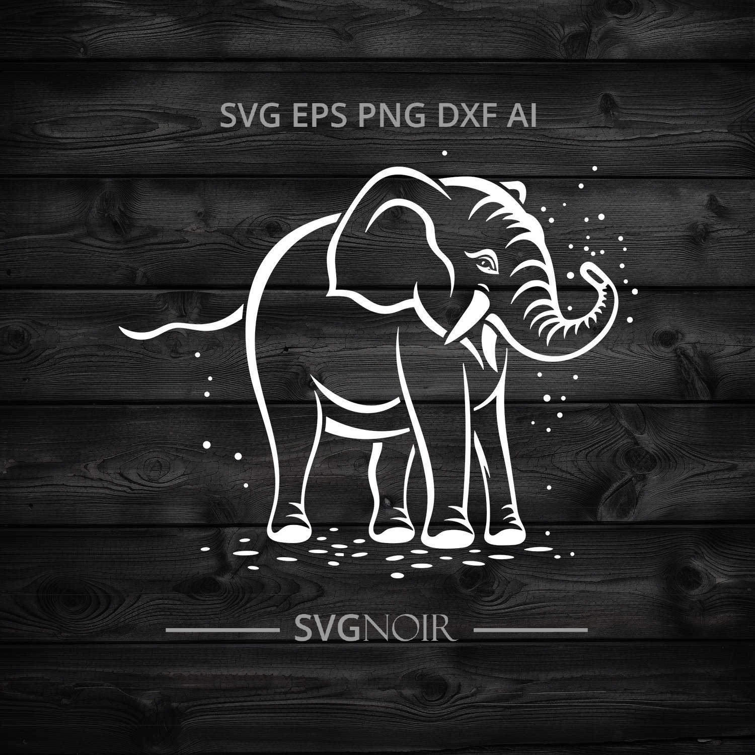 Elephant Svg Vector Graphic PNG EPS Dxf SVG Ai - Etsy