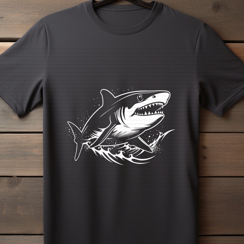 Tiburón svg / Gráfico vectorial / PNG EPS dxf SVG ai / - Etsy México