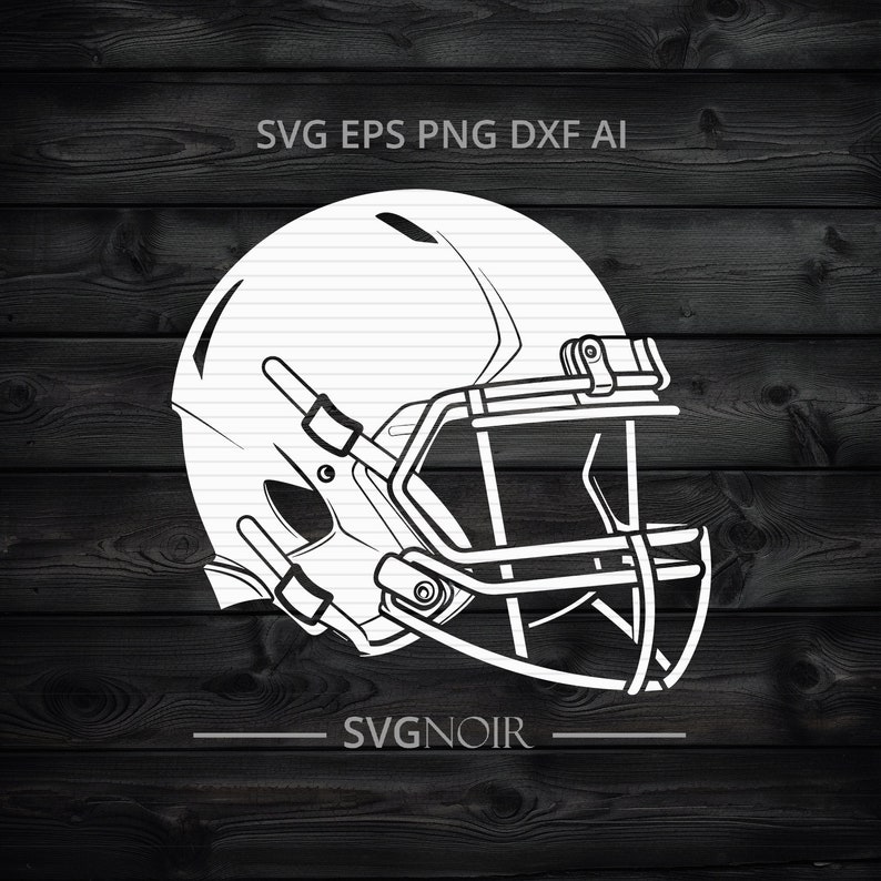 Football Helmet Vector Svg PNG EPS Dxf SVG Ai Files - Etsy
