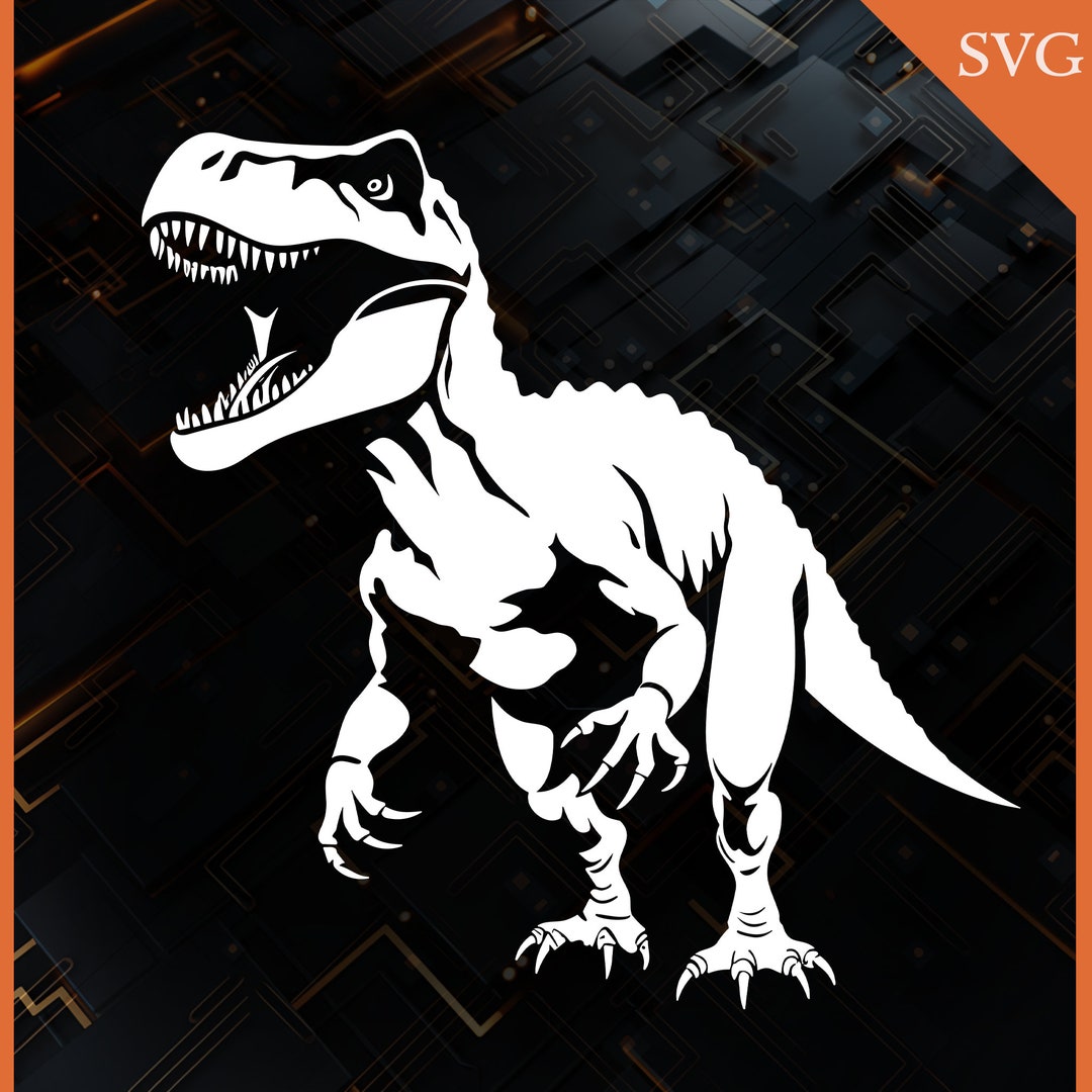 T-rex Dinosaur Svg, PNG EPS Dxf SVG Ai - Etsy