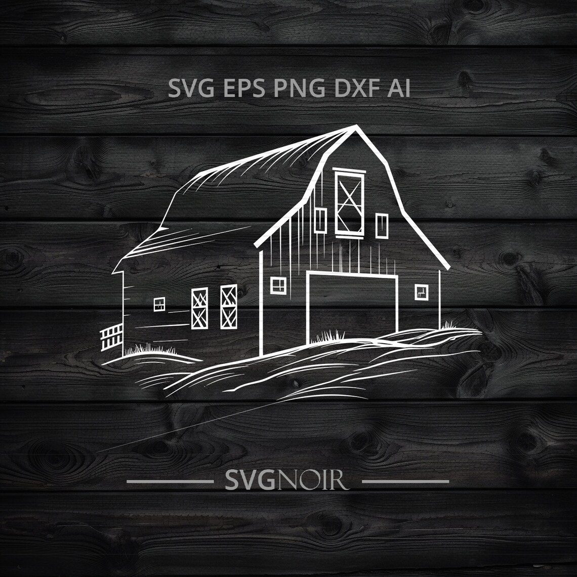 Barn Farm Svg PNG EPS Dxf SVG Ai - Etsy