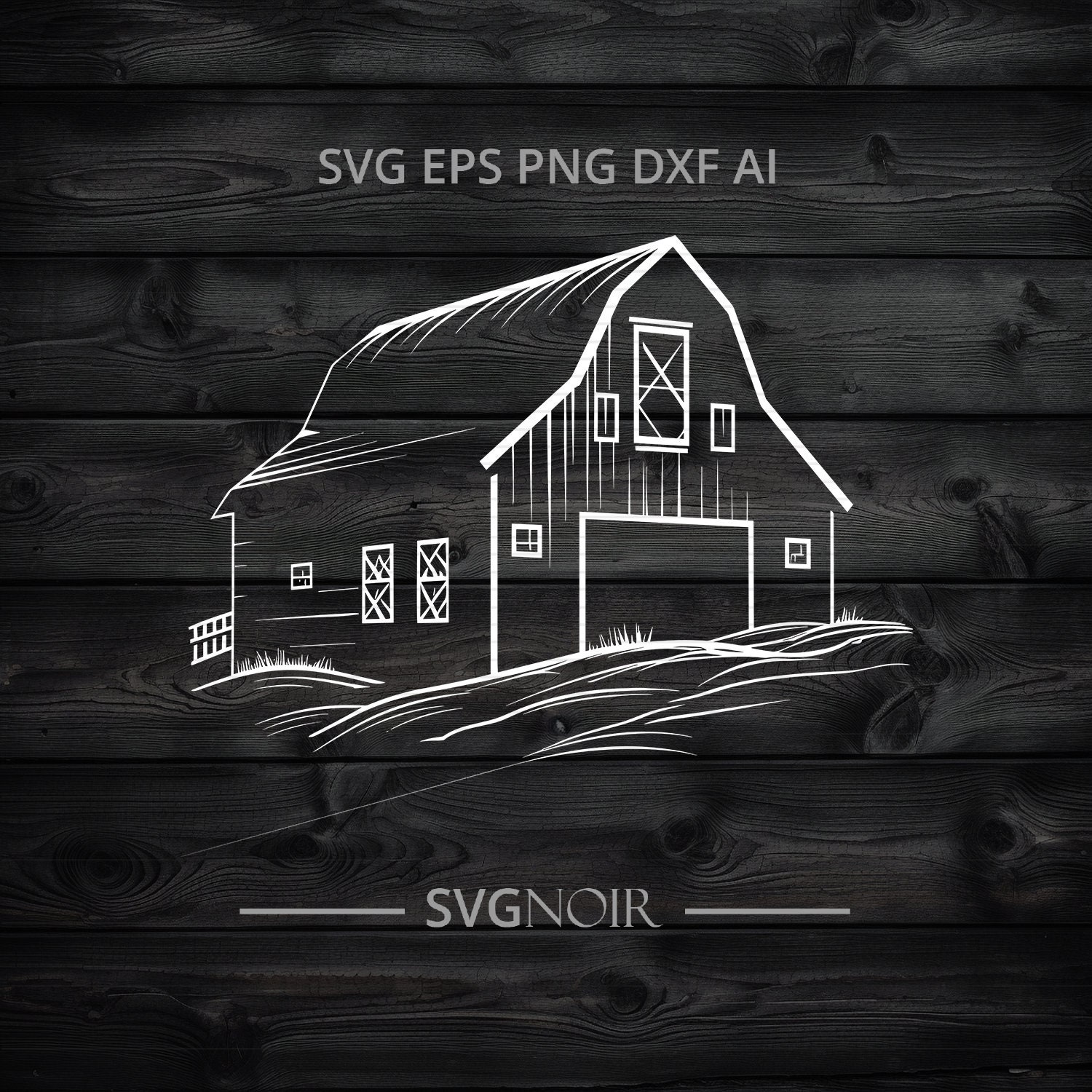 Barn Farm Svg PNG EPS Dxf SVG Ai - Etsy