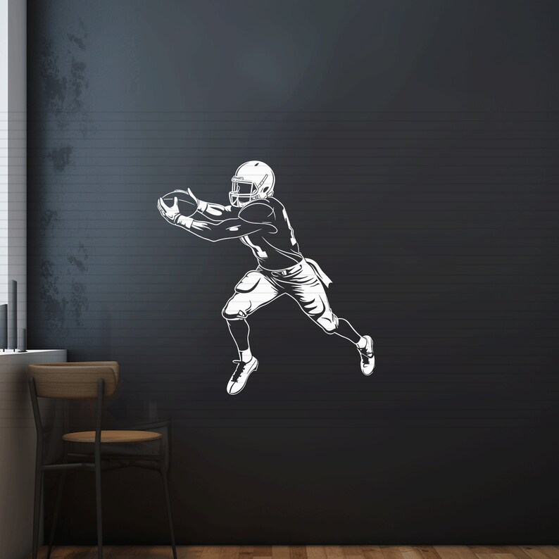 Football Sideline Catch Vector Svg PNG EPS Dxf SVG Ai Files - Etsy