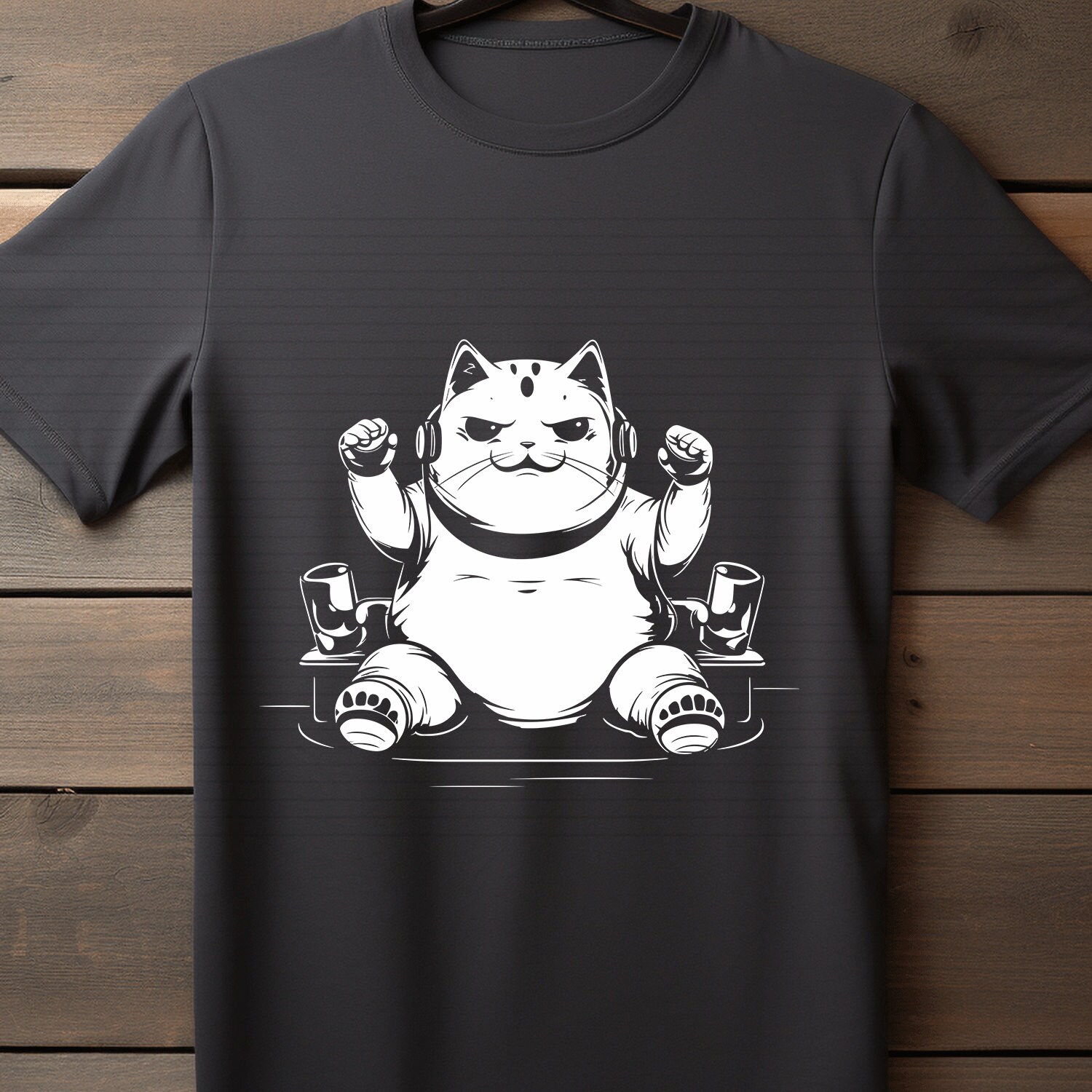 Fat Cat Svg Vector Graphic PNG EPS Dxf SVG Ai - Etsy