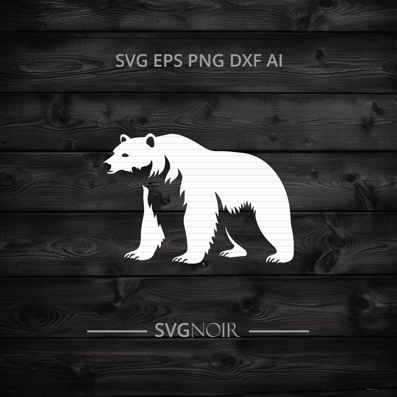 Polar Bear Svg PNG EPS Dxf SVG Ai - Etsy
