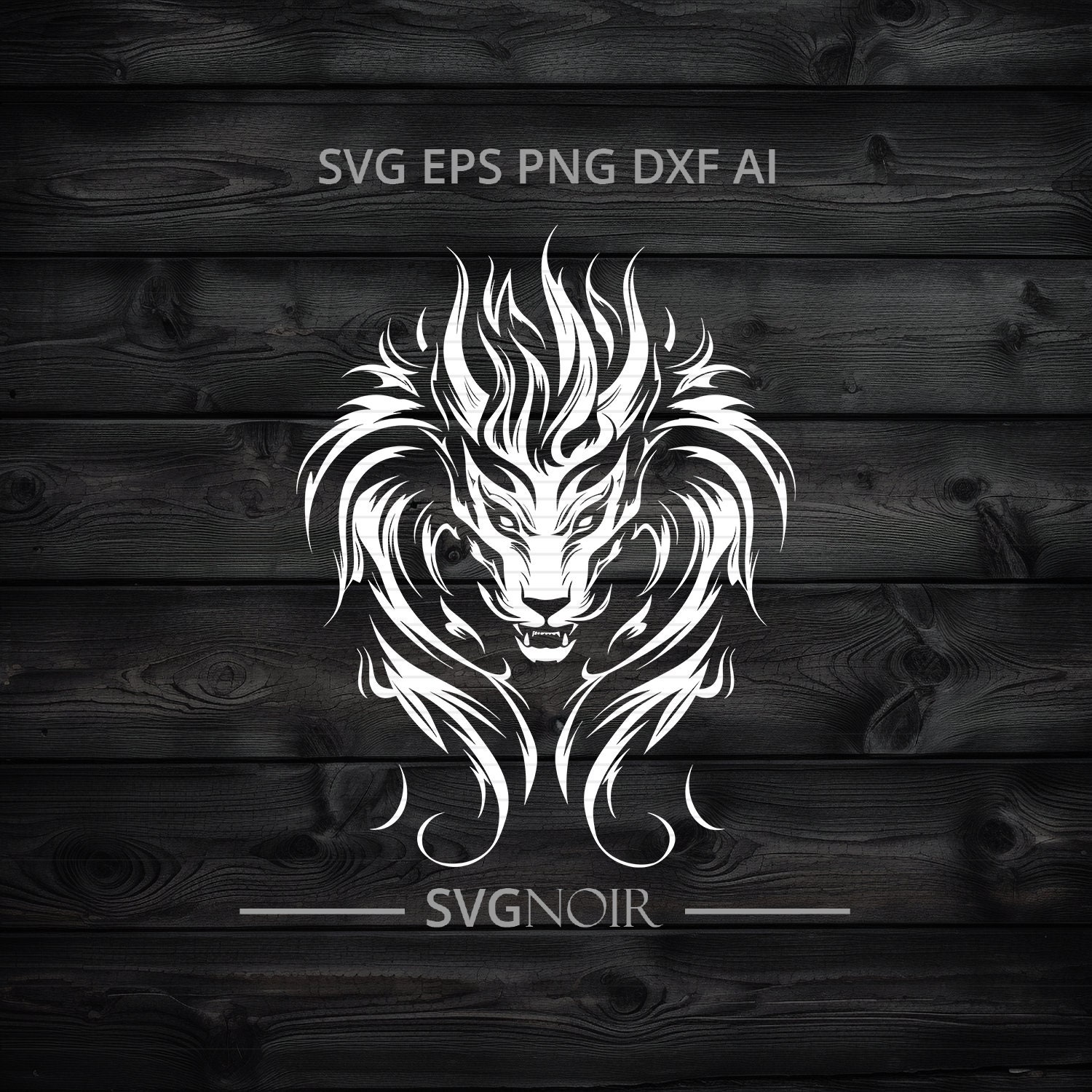 Chimera Head With Fire Svg PNG EPS Dxf SVG Ai Files - Etsy