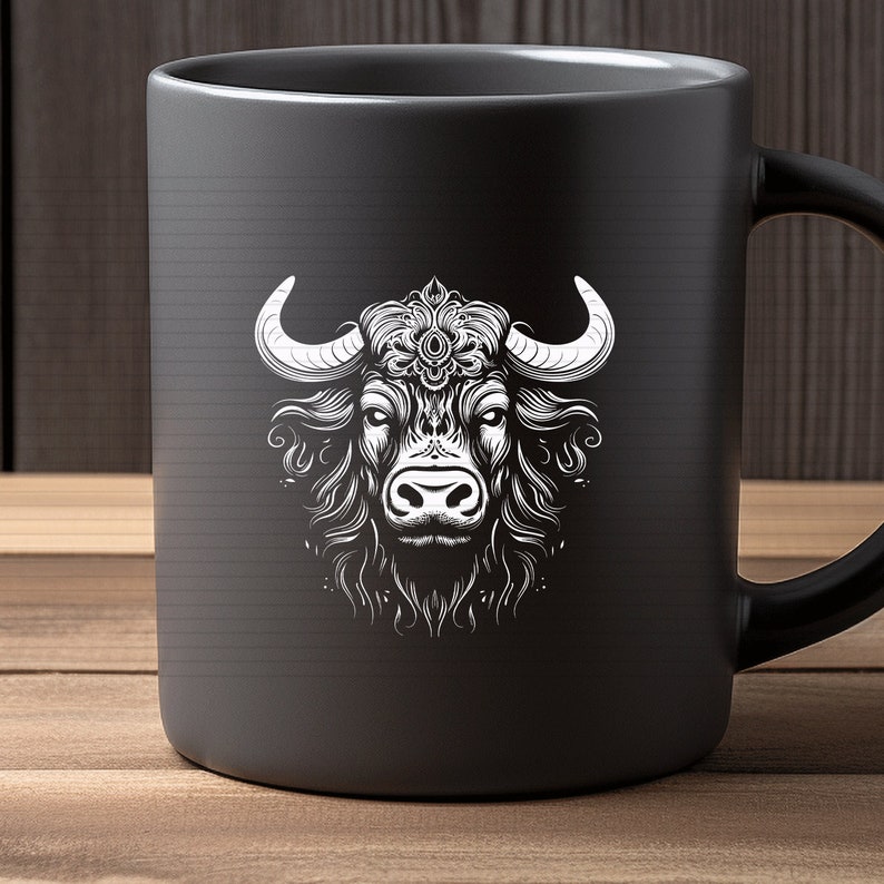 Bull Head Vector Clipart en SVG, ai, DXF, eps, PNG / Cricut, Silhouette ...