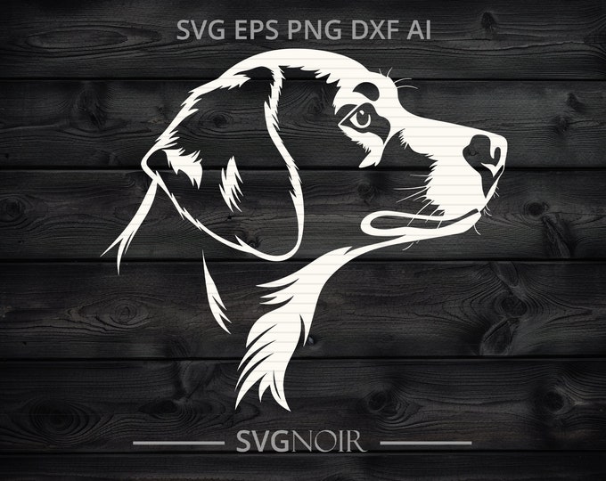 Labrador Dog Vector Clipart in SVG, Ai, DXF, Eps, PNG Cricut ...