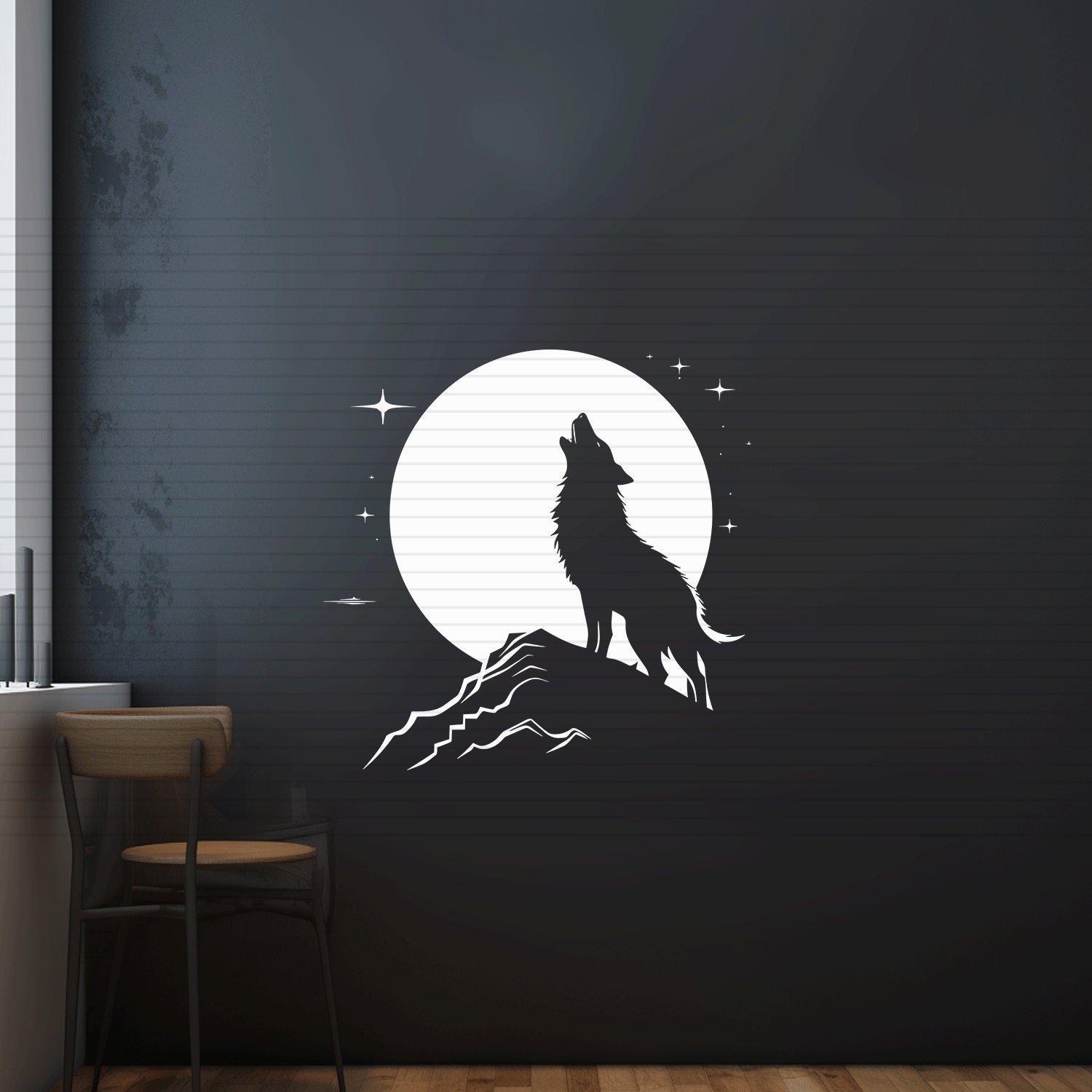 Wolf Howling Svg Vector Graphic PNG EPS Dxf SVG Ai - Etsy