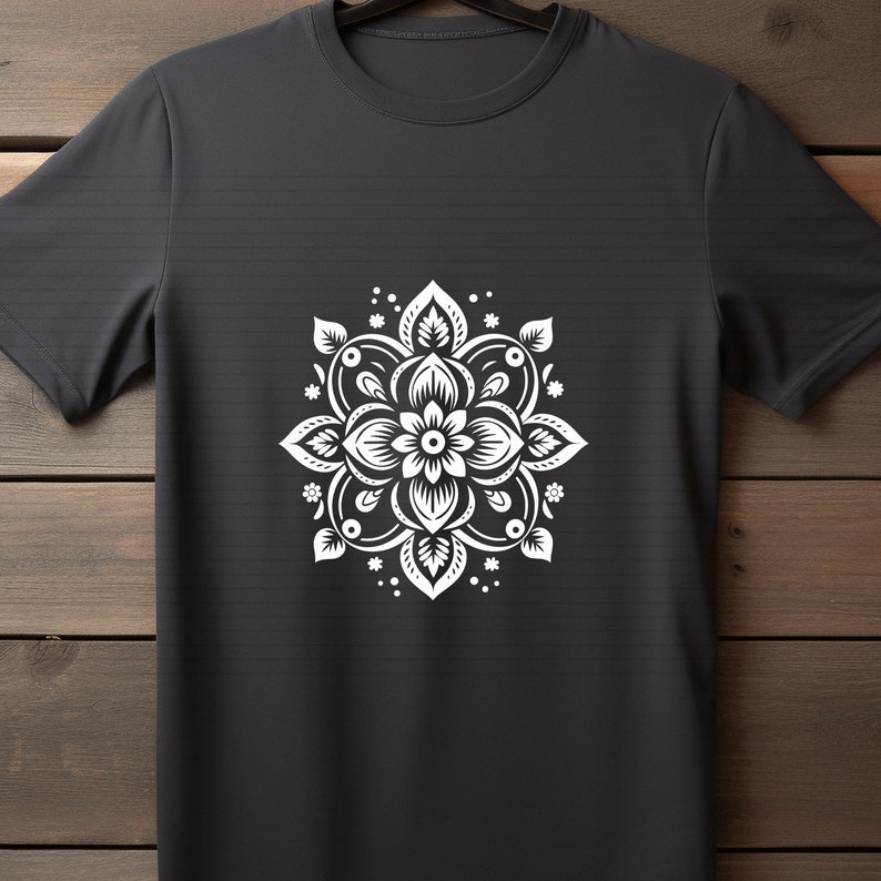 Boho Flower Mandala Svg PNG EPS Dxf SVG Ai - Etsy