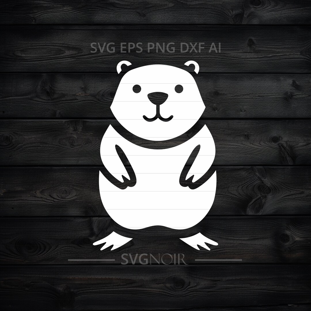 Cute Beaver Vector Clipart in SVG, Ai, DXF, Eps, PNG Cricut, Silhouette ...