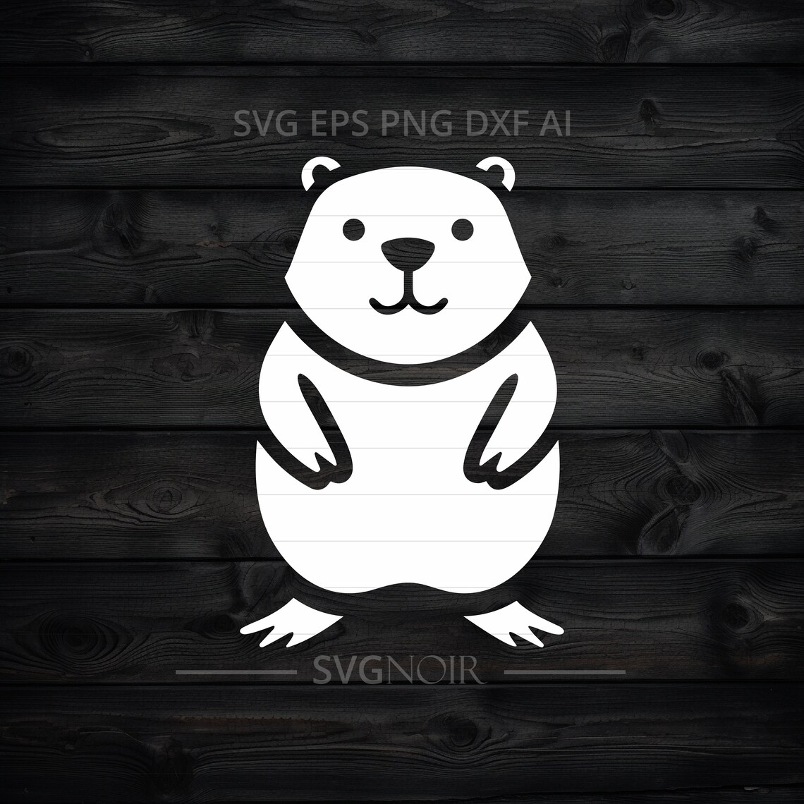 Cute Beaver Vector Clipart in SVG, Ai, DXF, Eps, PNG Cricut, Silhouette ...