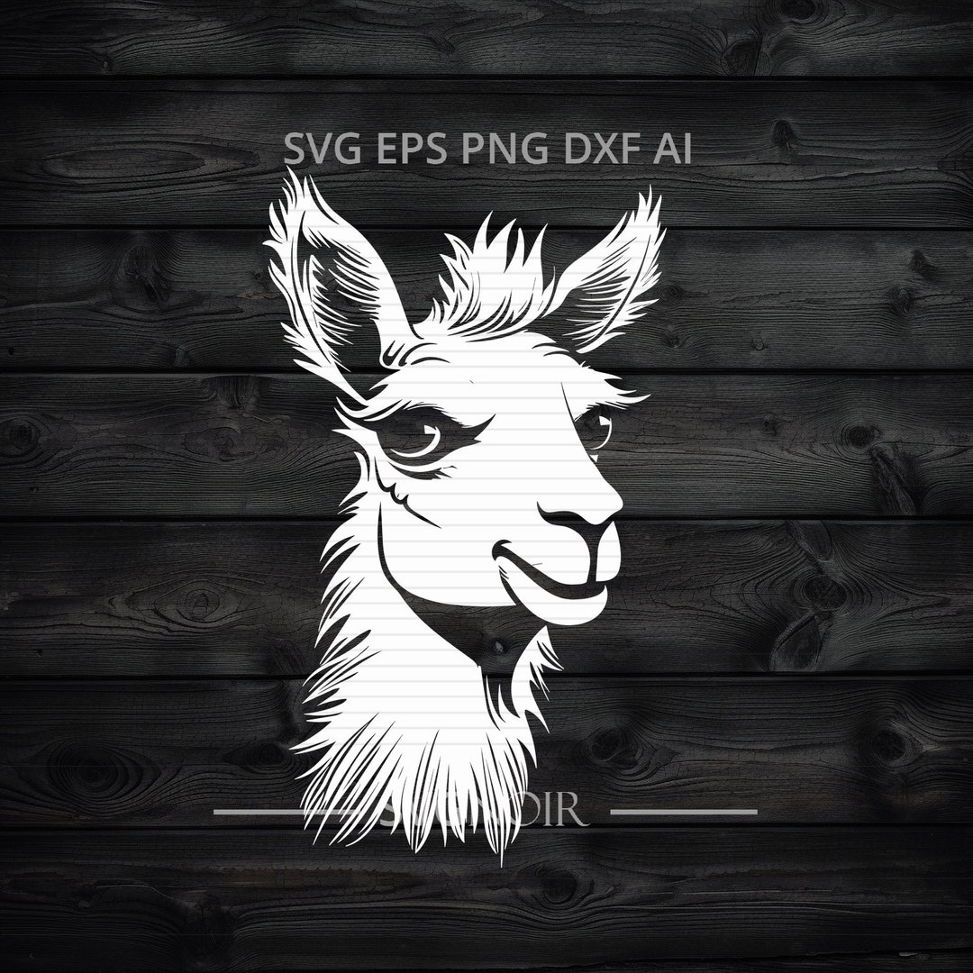 Friendly Llama Svg PNG EPS Dxf SVG Ai - Etsy