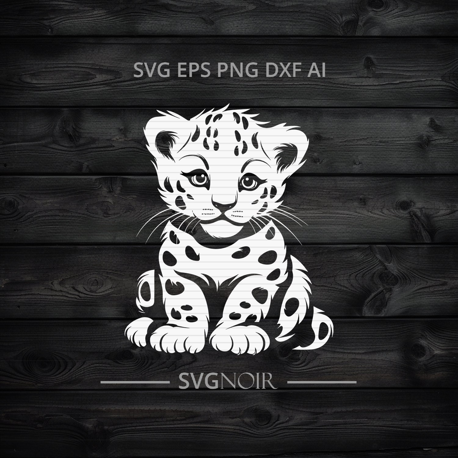 Baby Snow Leopard Svg PNG EPS Dxf SVG Ai - Etsy