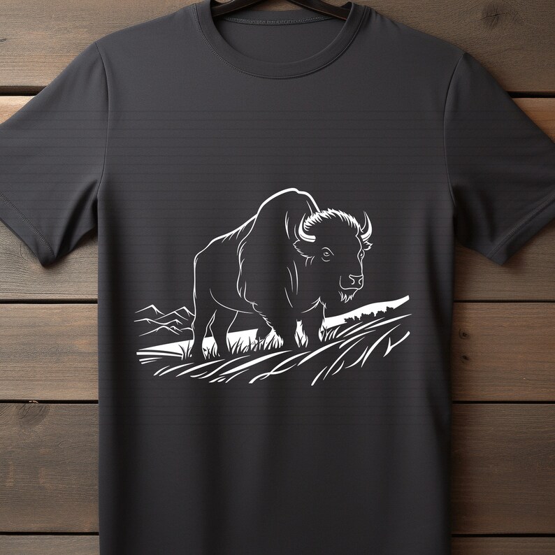 Bison Svg Vector Graphic PNG EPS Dxf SVG Ai - Etsy Canada