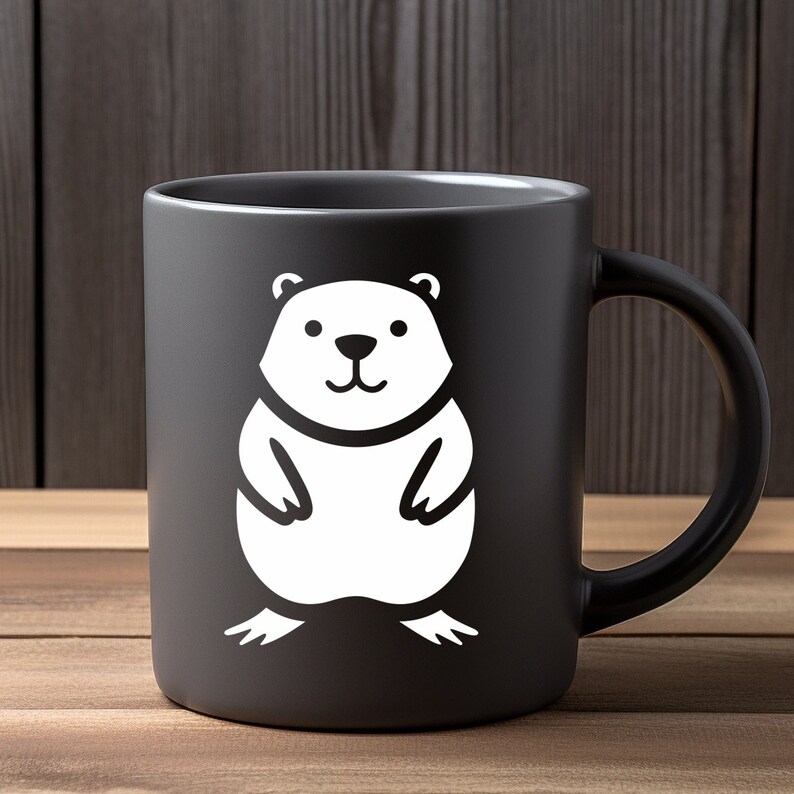 Cute Beaver Vector Clipart in SVG Ai DXF Eps PNG Cricut - Etsy