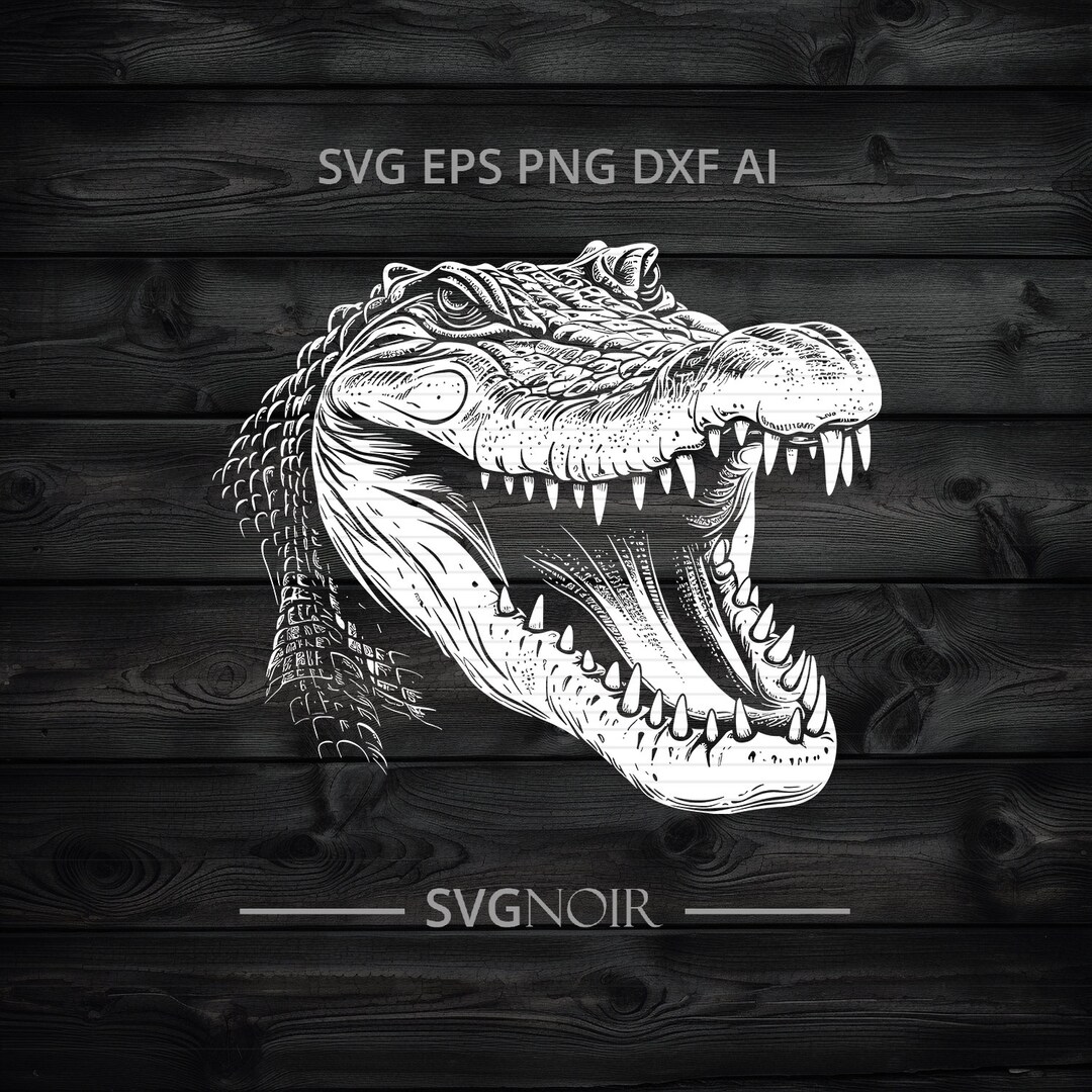 American Crocodile Svg PNG EPS Dxf SVG Ai - Etsy