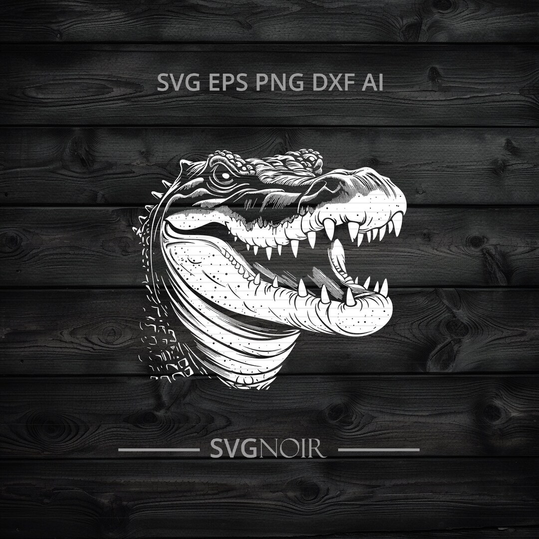 American Alligator Svg PNG EPS Dxf SVG Ai - Etsy
