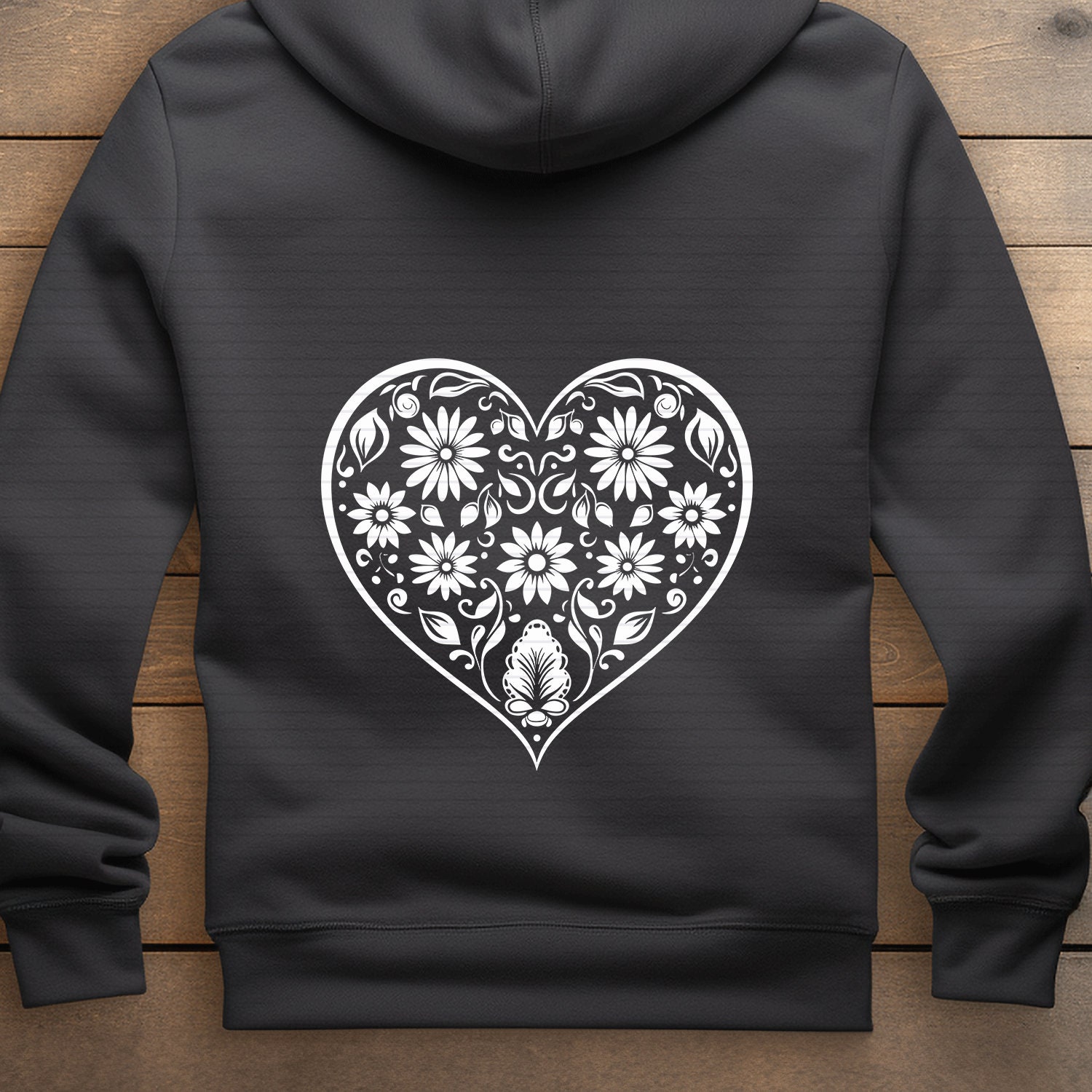 Boho Heart Shape Svg PNG EPS Dxf SVG Ai - Etsy