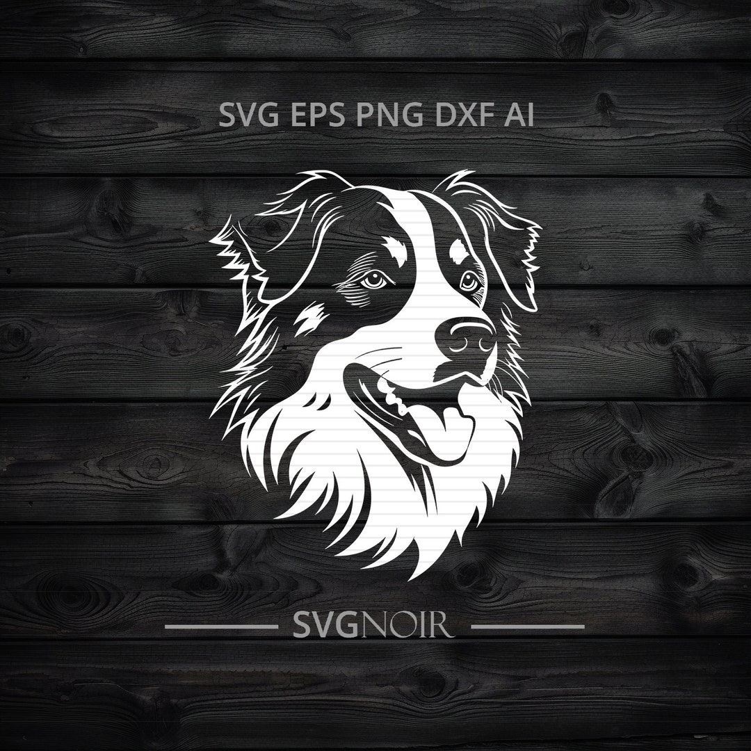 Australian Shepherd Dog Svg PNG EPS Dxf SVG Ai - Etsy
