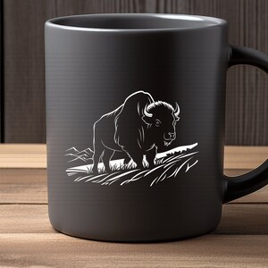 Bison Svg Vector Graphic PNG EPS Dxf SVG Ai - Etsy Canada