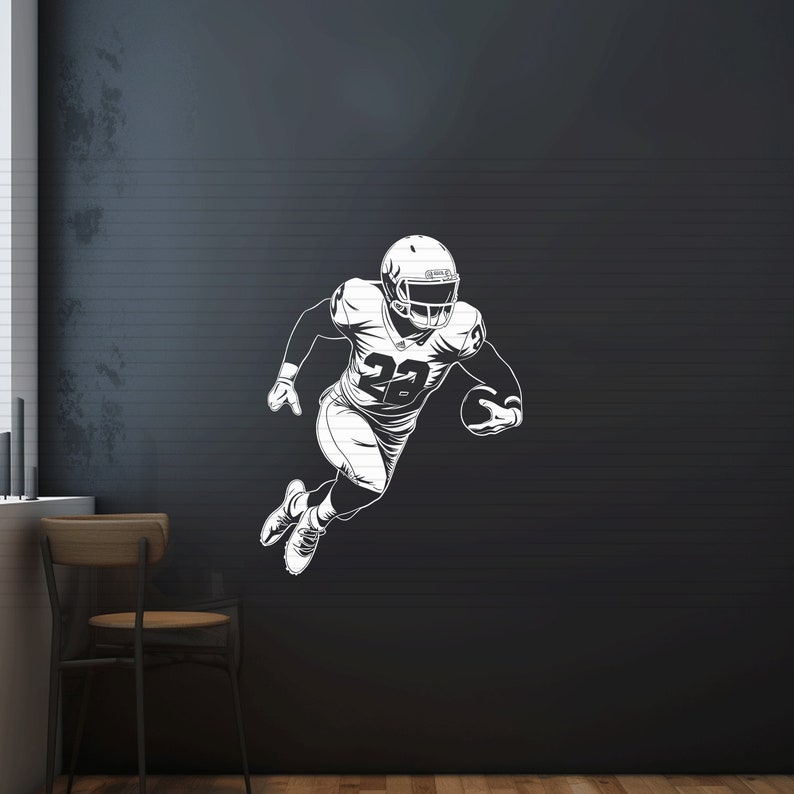 Football Running Back Vector Svg PNG EPS Dxf SVG Ai Files - Etsy