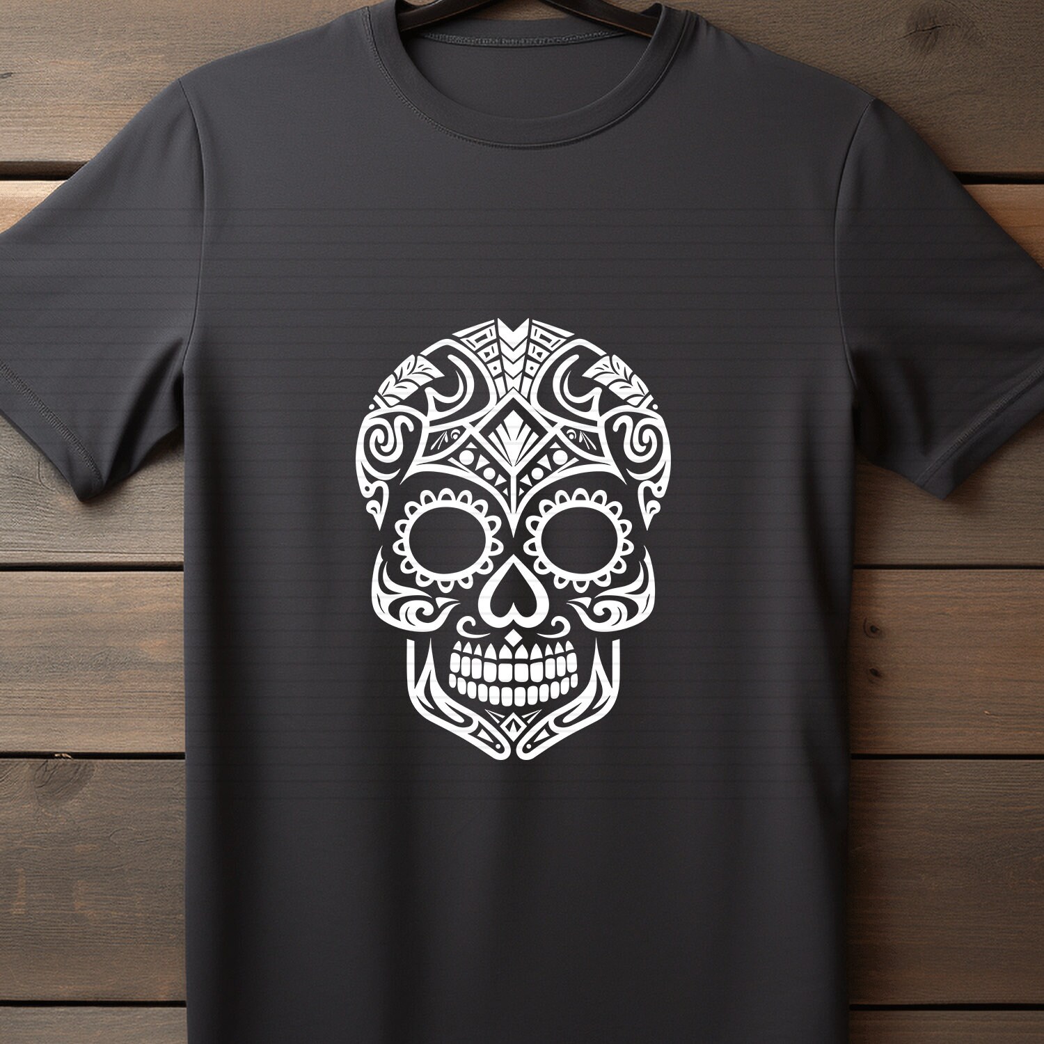 Candy Tribal Skull Svg PNG EPS Dxf SVG Ai - Etsy