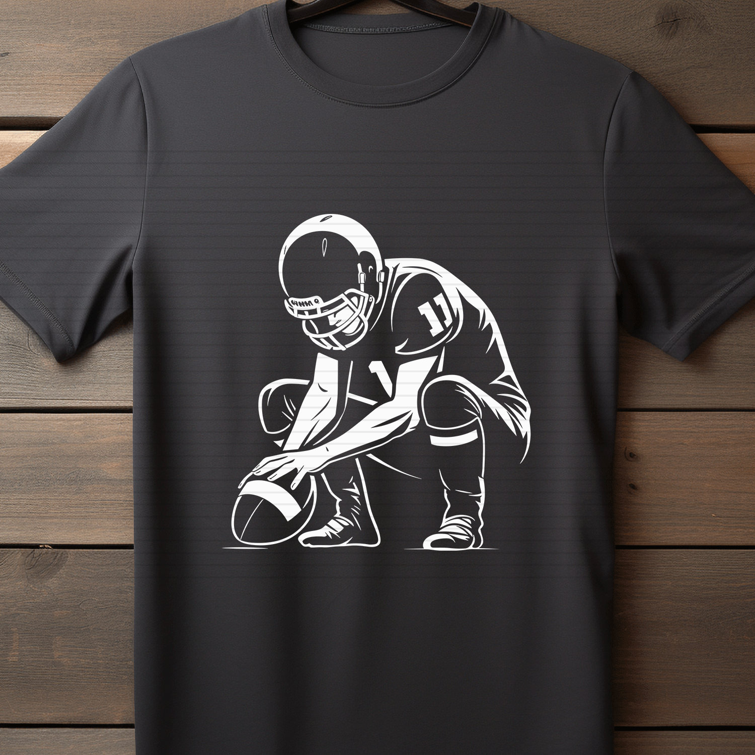 Football Player Crouching Vector Svg PNG EPS Dxf SVG Ai Files - Etsy