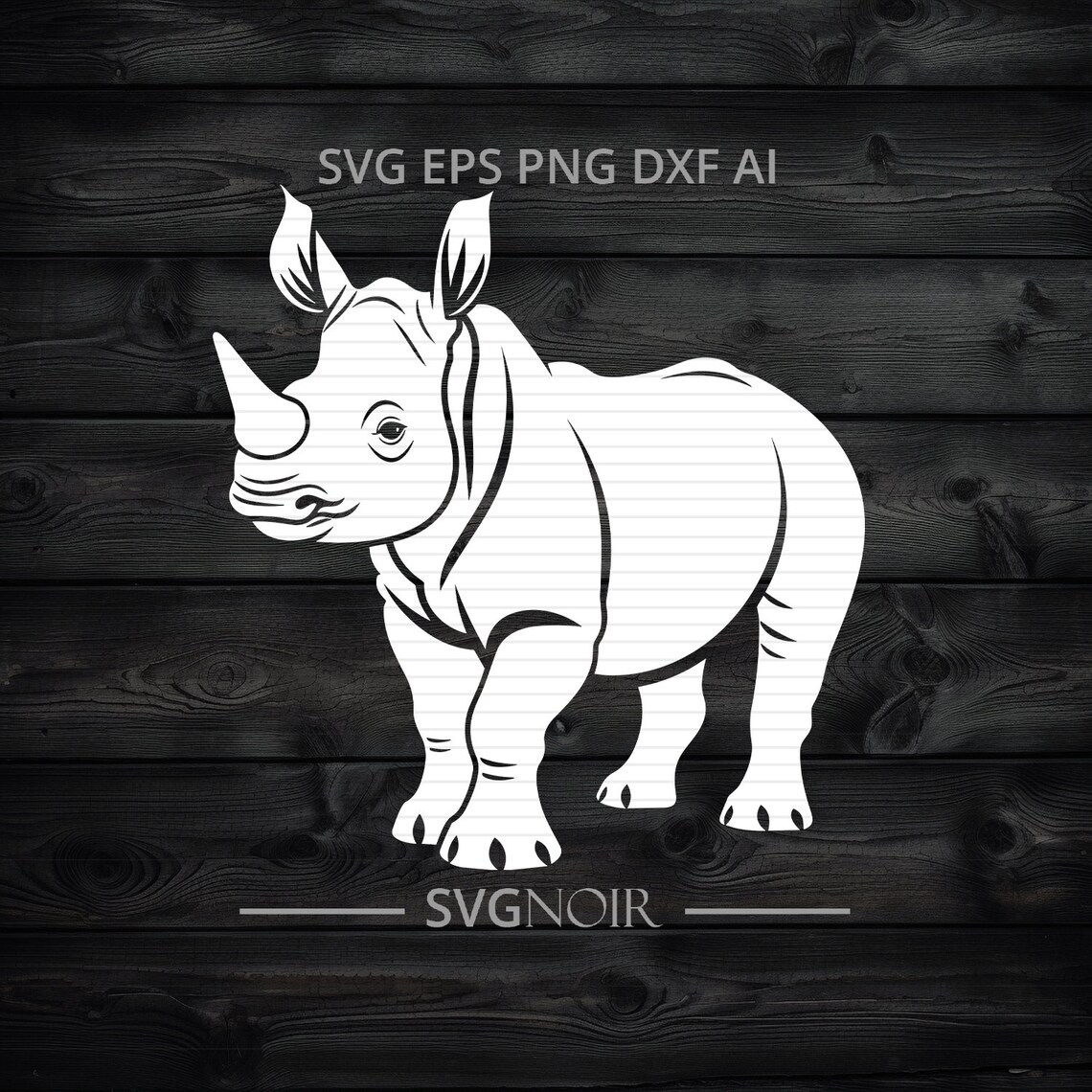 Baby Rhino Svg PNG EPS Dxf SVG Ai - Etsy
