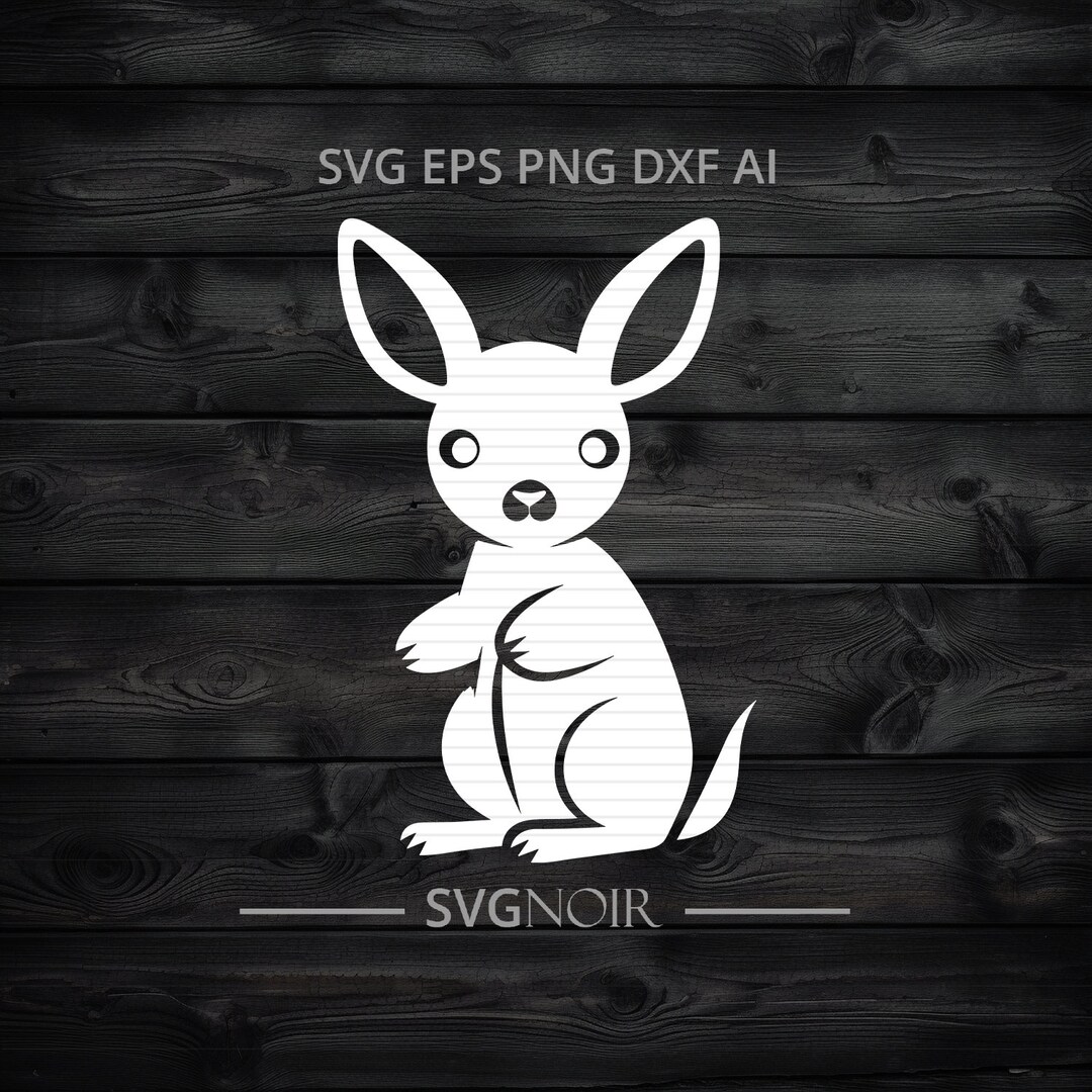 Baby Kangaroo Svg PNG EPS Dxf SVG Ai - Etsy