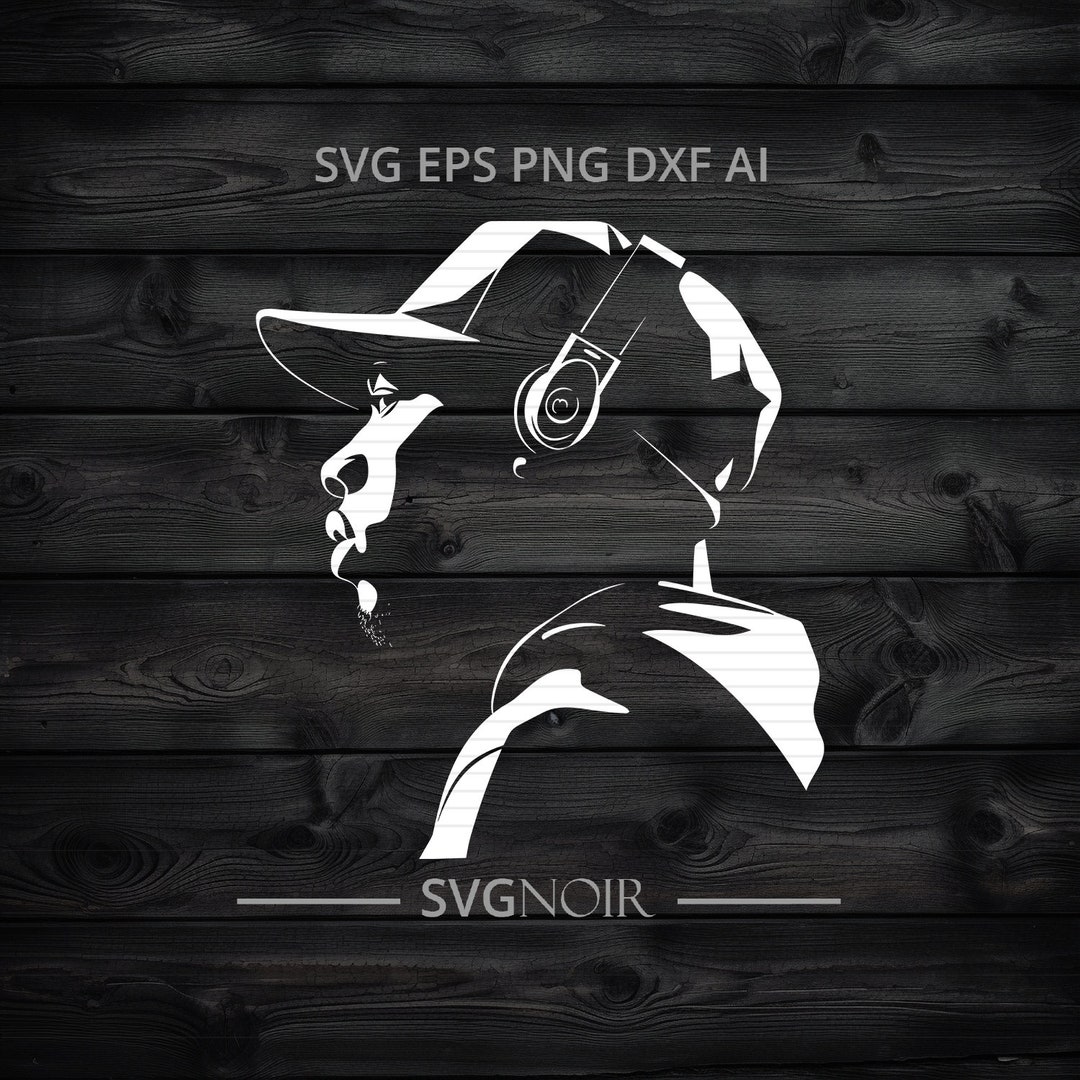 Hip Hop Rapper Svg PNG EPS Dxf SVG Ai - Etsy
