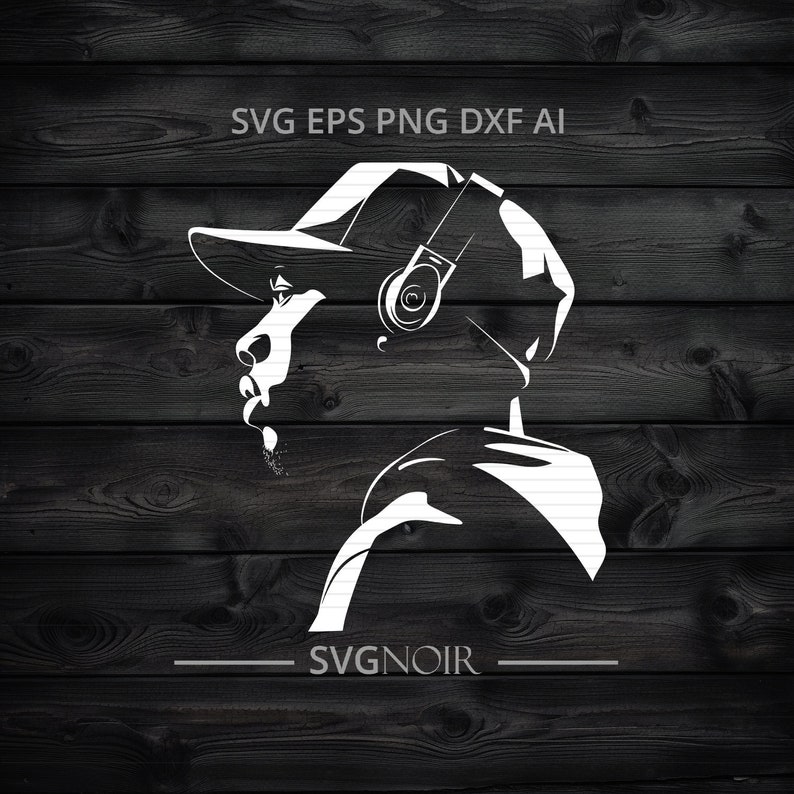 Hip Hop Rapper Svg PNG EPS Dxf SVG Ai - Etsy